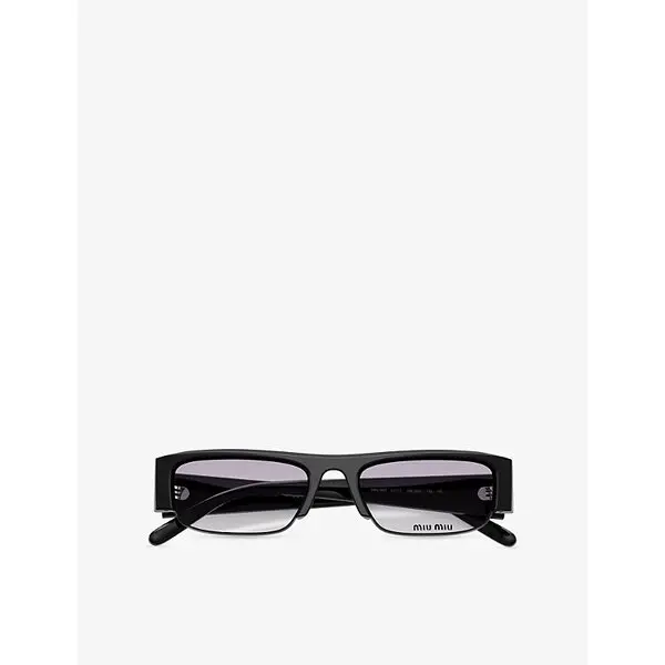 Miu Miu Rectangle-frame Acetate Optical Glasses