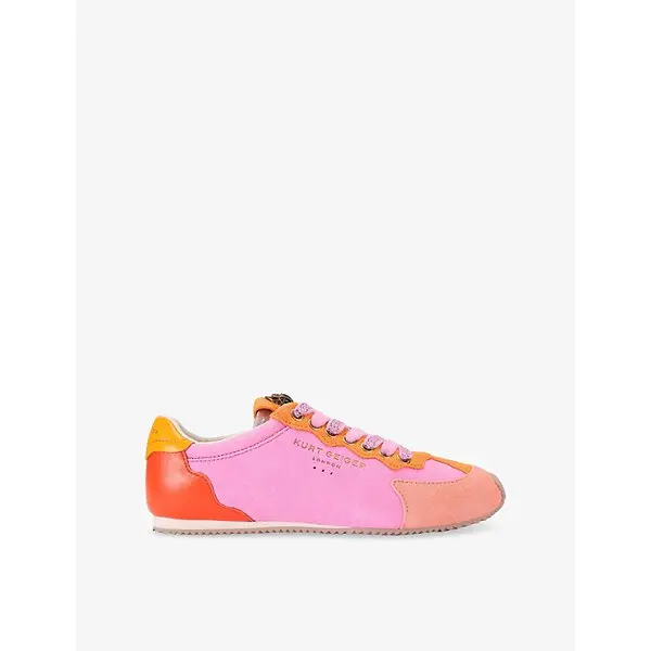 Kurt Geiger Islington Suede Trainers - Pink Comb