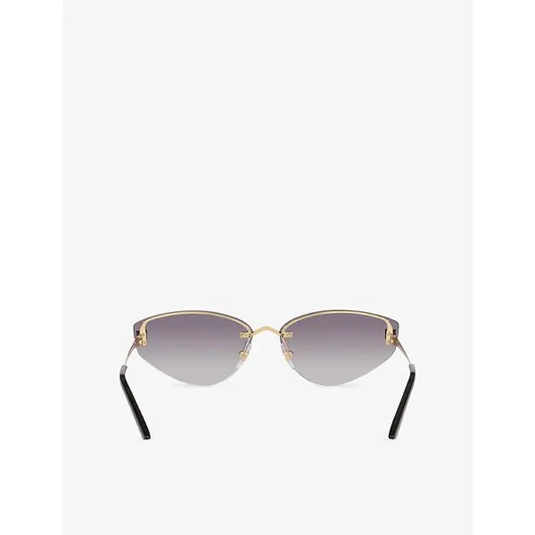 Cartier Ct0431s Cat-eye Sunglasses - Gold