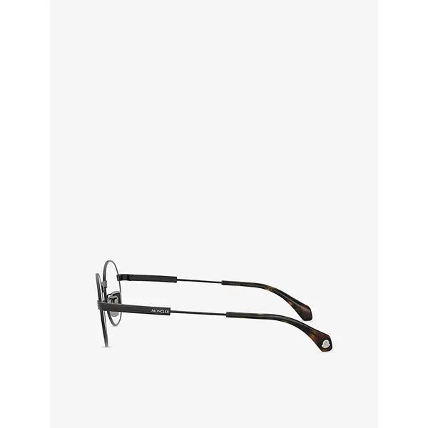 Moncler Round-frame Metal Optical Glasses
