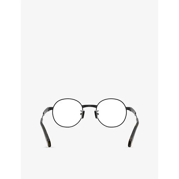 Moncler Round-frame Metal Optical Glasses