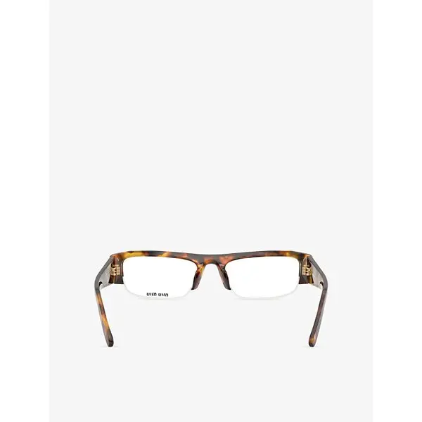 Miu Miu Rectangle-frame Acetate Optical Glasses