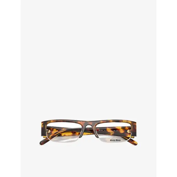 Miu Miu Rectangle-frame Acetate Optical Glasses