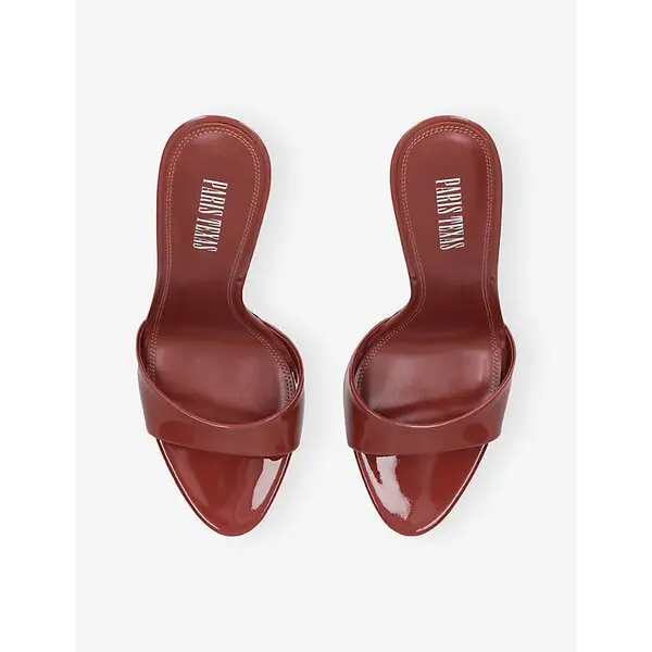 Paris Texas Lidia 105 Patent-leather Mules - Rust