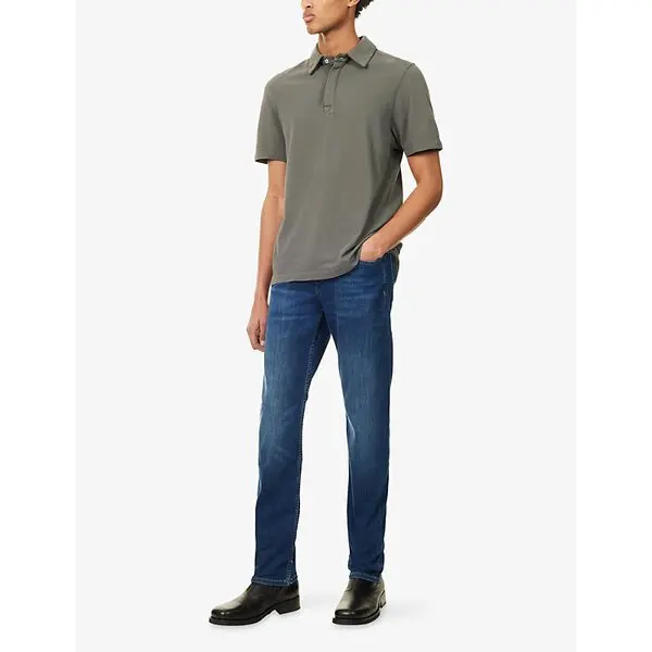 7 For All Mankind Regular-fit Short-sleeve Cotton Polo Shirt