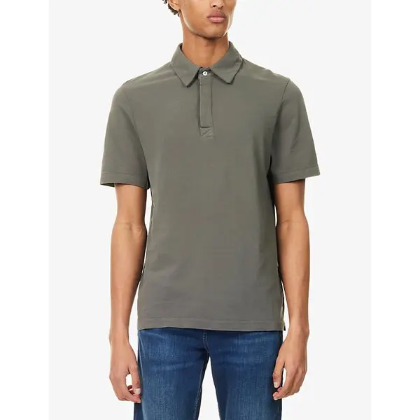 7 For All Mankind Regular-fit Short-sleeve Cotton Polo Shirt