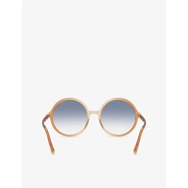 Miu Miu Round-frame Acetate Sunglasses - Brown