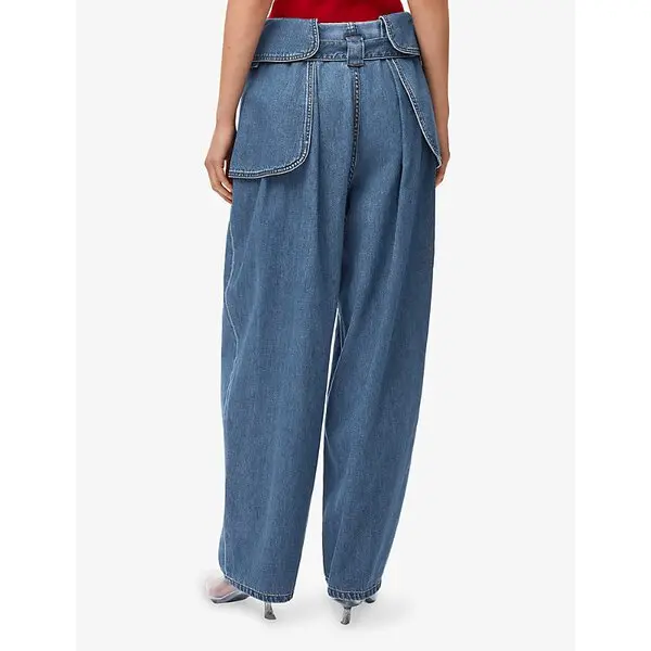Loewe Side-flap Balloon-leg High-rise Jeans