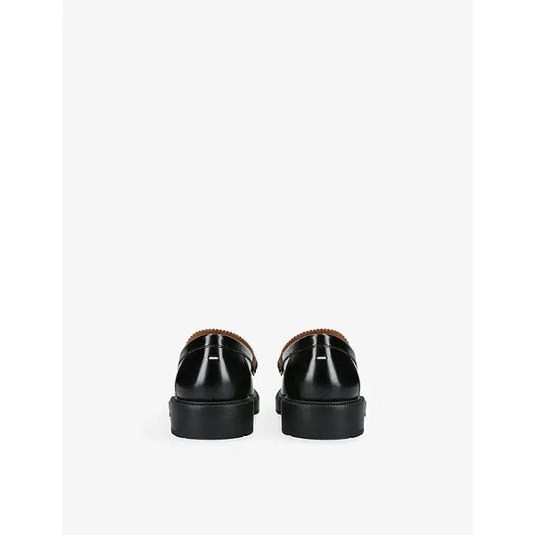 MAISON MARGIELA Décortiqué Leather Loafers - Black