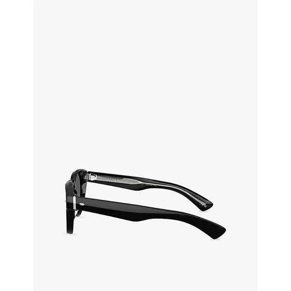 Oliver Spencer Acetate Round Frame Sunglasses - Black