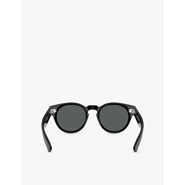 Oliver Spencer Acetate Round Frame Sunglasses - Black