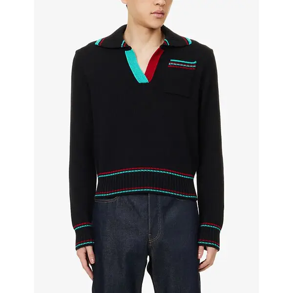 JW Anderson Wide-sleeve Single-breasted Wool Blazer