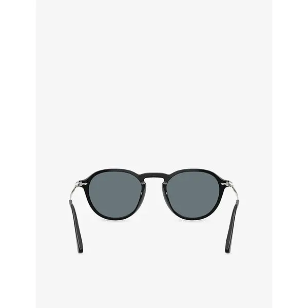 Persol Po3383s Round-frame Sunglasses - Black