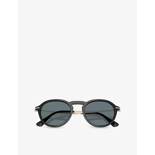 Persol Po3383s Round-frame Sunglasses - Black