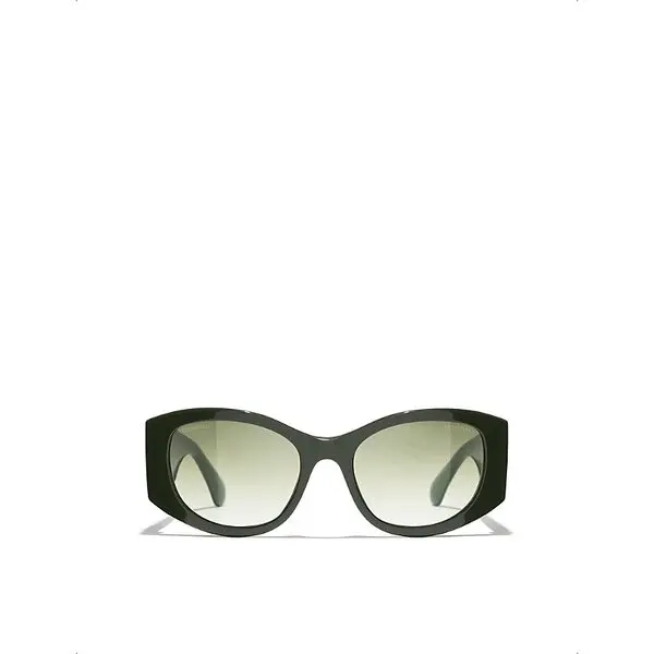 Chanel Ch5524 Oval Sunglasses - Green