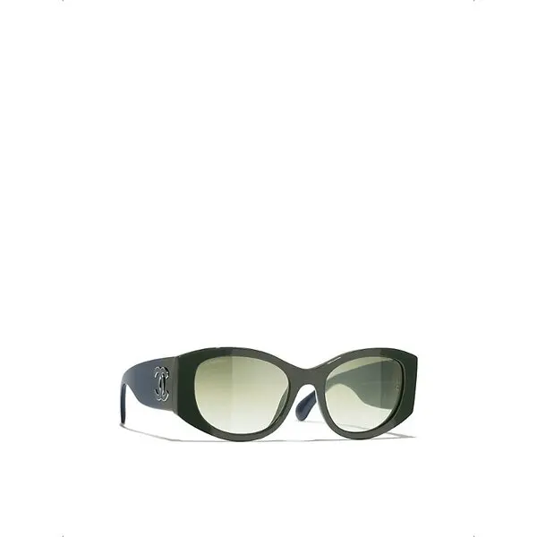 Chanel Ch5524 Oval Sunglasses - Green