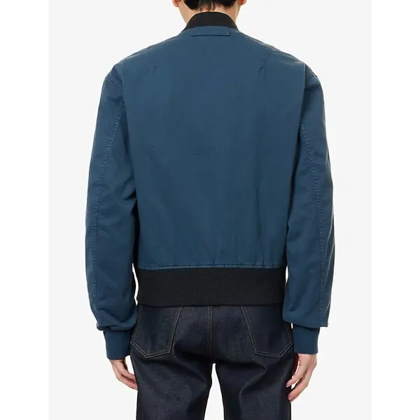 JW Anderson Stand-collar Flap-pocket Cotton Bomber Jacket