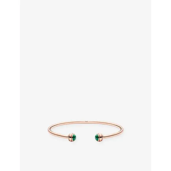 PIAGET Possession 18ct Rose-gold And Malachite Bangle - Pink Gold