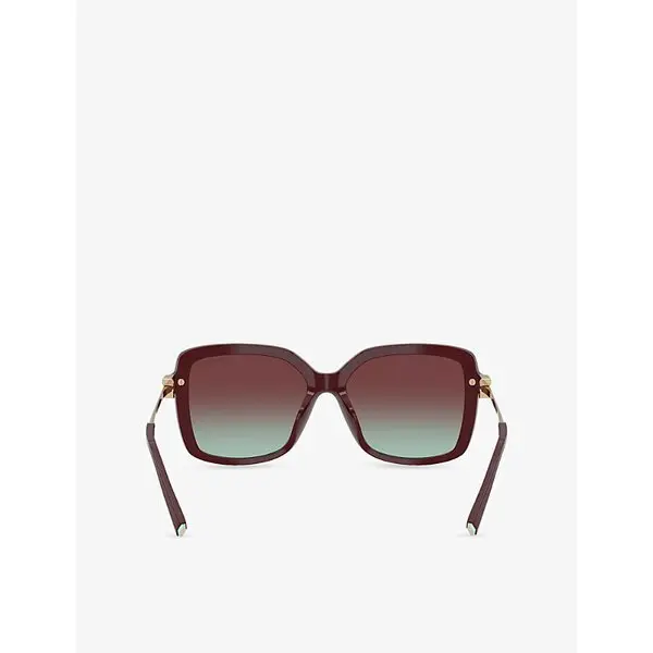 Tiffany & Co. Square Frame Sunglasses - Red