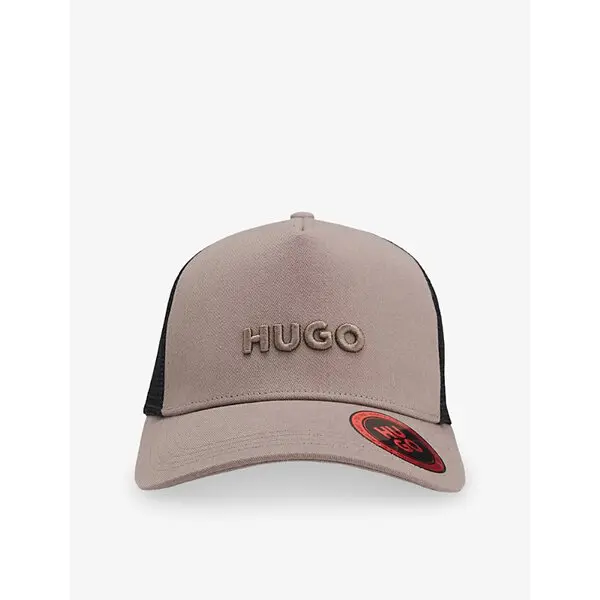 Hugo Cotton-twill Trucker Cap - Light/pastel Brown
