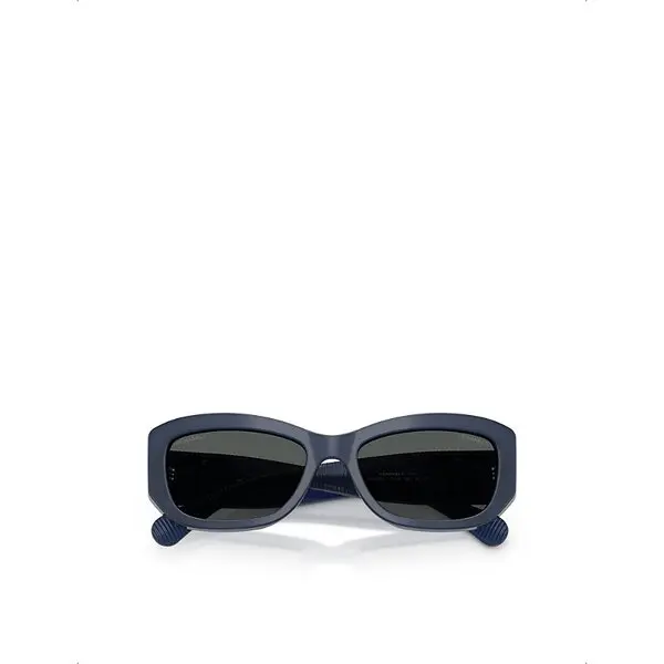 Chanel Ch5493 Rectangle Sunglasses - Blue