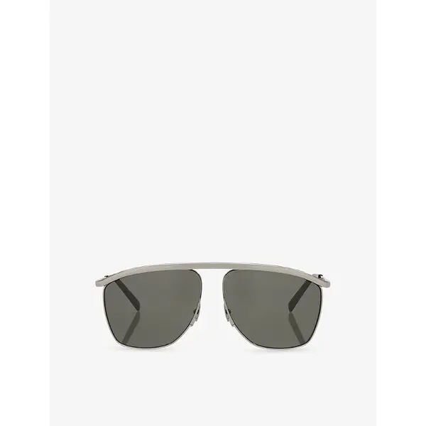Saint Laurent Sl 820 Victoire Metal Sunglasses - Silver