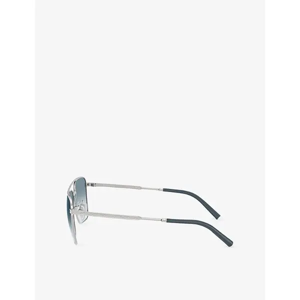 Oliver Spencer Ov1362s Square-frame Sunglasses - Silver