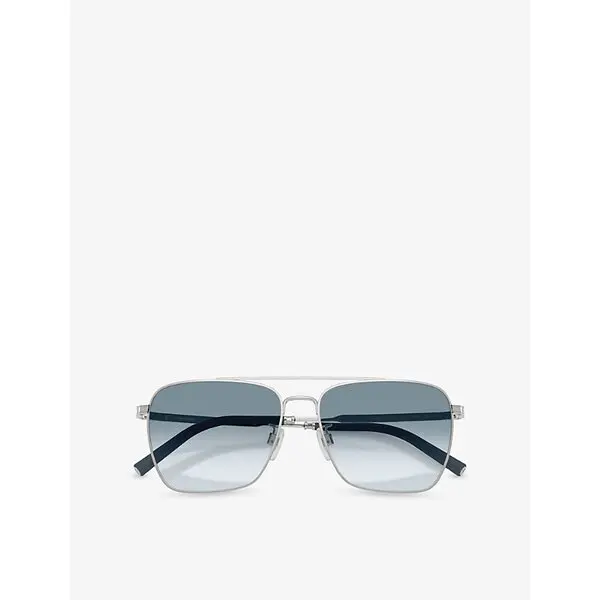 Oliver Spencer Ov1362s Square-frame Sunglasses - Silver
