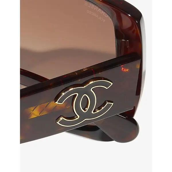Chanel Polarised Square-frame Sunglasses
