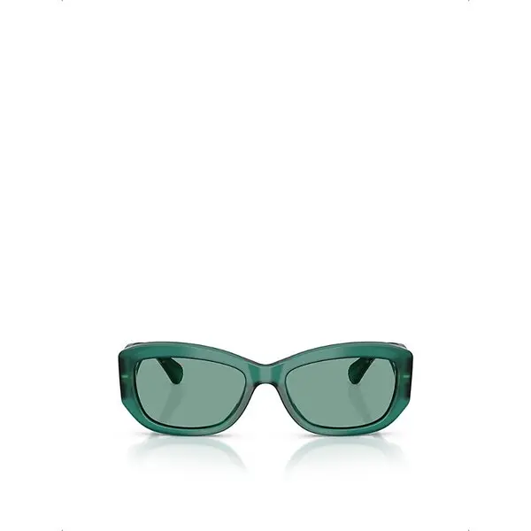 Chanel Ch5493 Rectangle-frame Sunglasses - Green