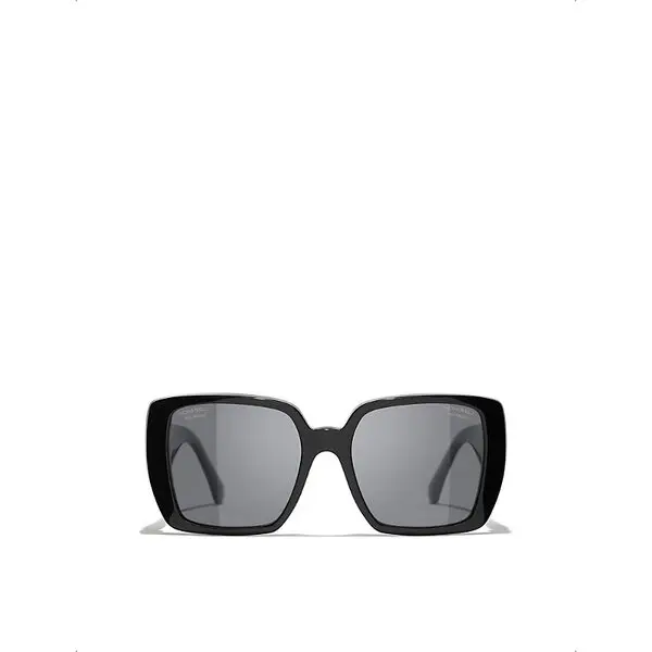 Chanel Ch5541 Polarised Square Sunglasses - Black