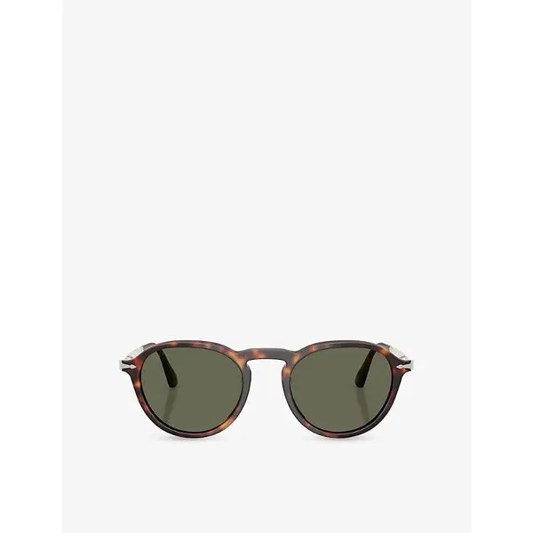 Persol Round-frame Sunglasses - Brown