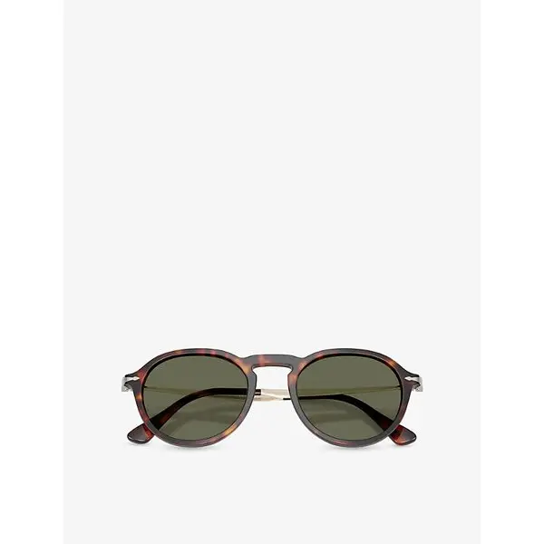 Persol Round-frame Sunglasses - Brown