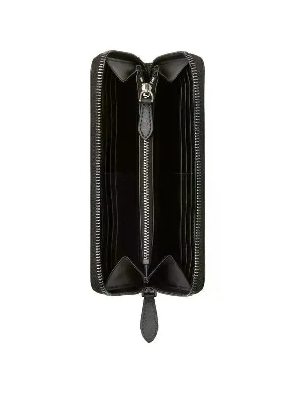 Burberry Check Zip Wallet - Grey