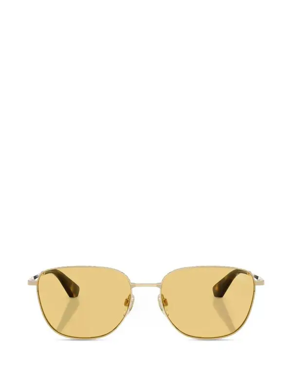Burberry Square-frame Sunglasses - Gold