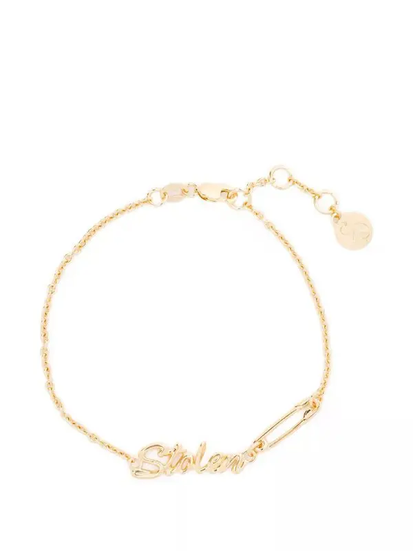 STOLEN GIRLFRIENDS CLUB Sentimental Script Bracelet - Gold