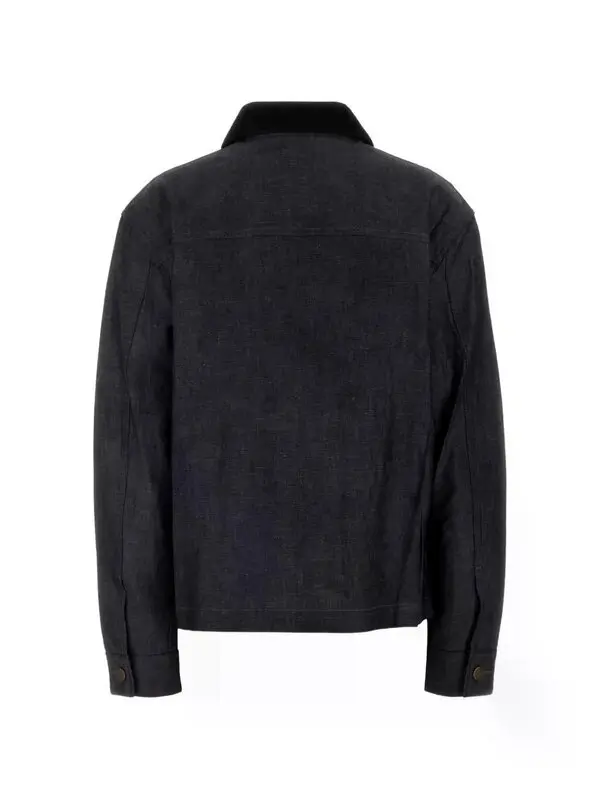 Prada Patch Pocket Collar Jacket - Black