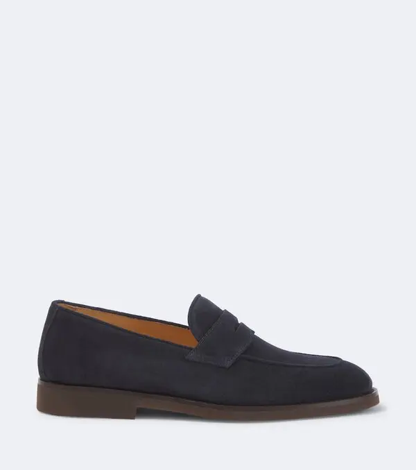 Brunello Cucinelli Suede Loafers - Blue