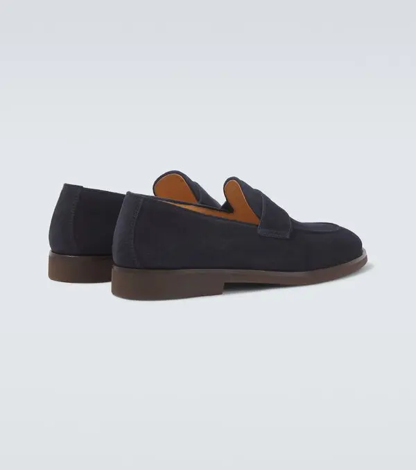 Brunello Cucinelli Suede Loafers - Blue