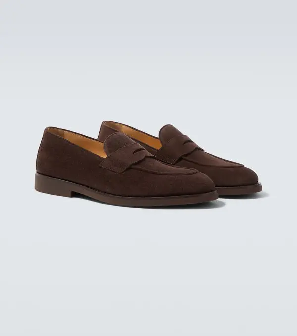 Brunello Cucinelli Suede Loafers - Brown