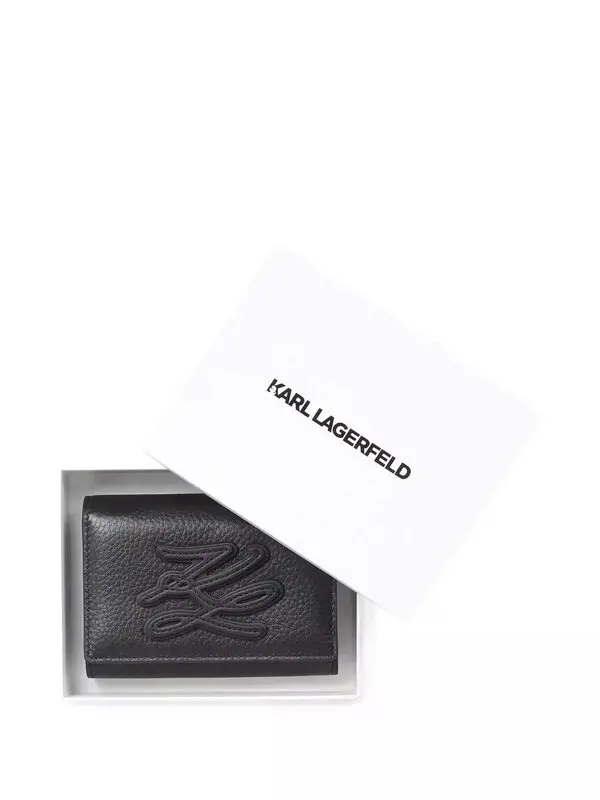 Karl Lagerfeld Medium K/autograph Bifold Wallet - Black