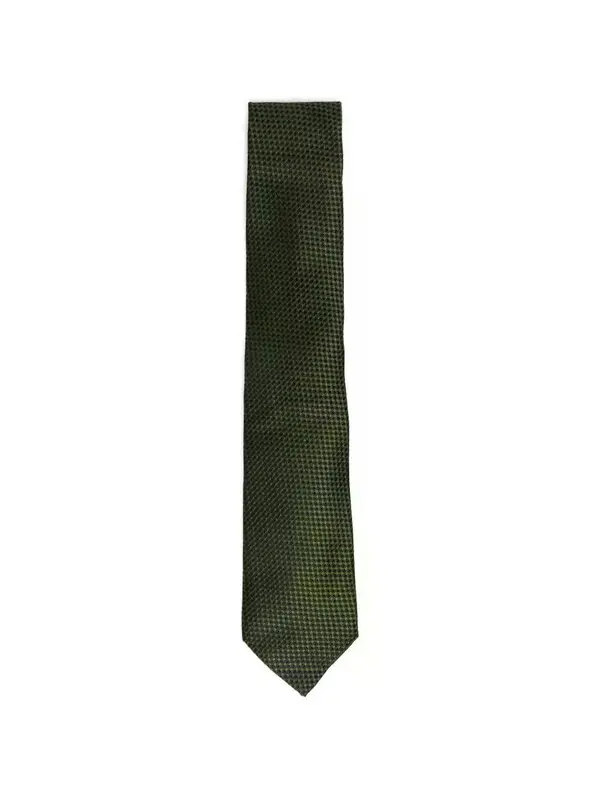 TOM FORD Jacquard Neck Tie - Green