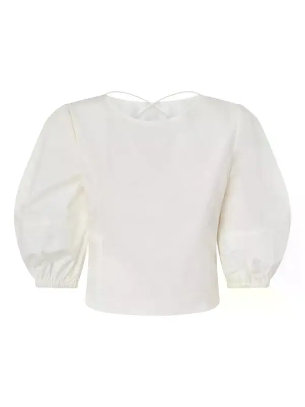 Pinko Puff Sleeve Blouse - White