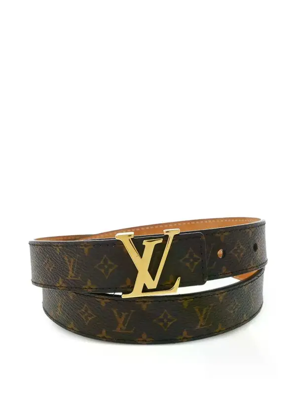 LOUIS VUITTON 2014 Logo-buckle Belt - Brown