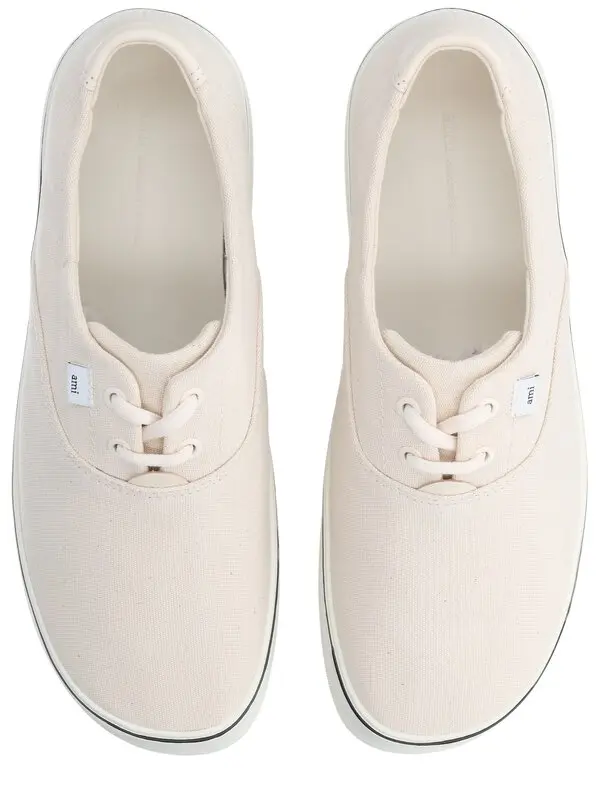 AMI Paris Low Top Tennis Sneakers - White