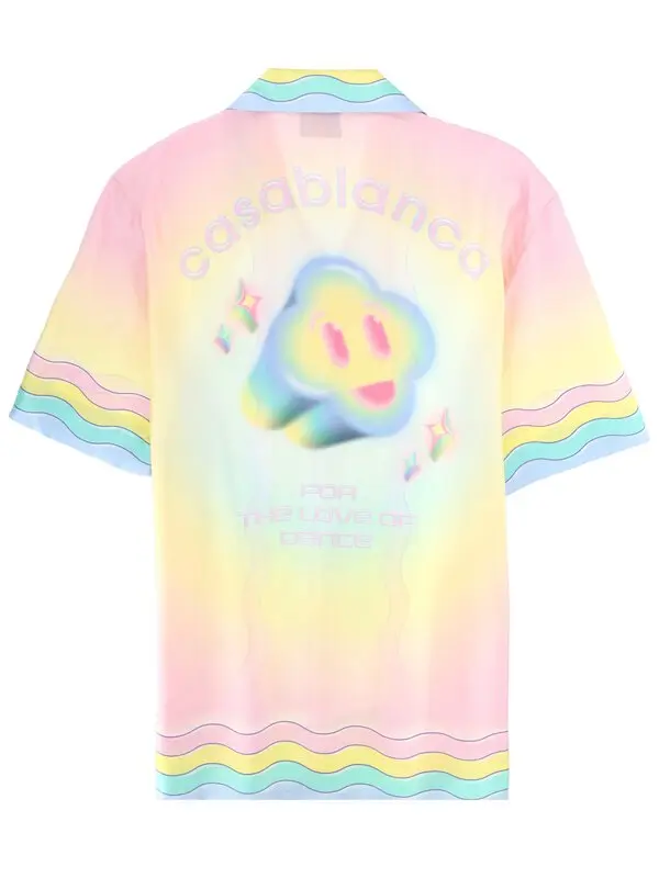 Casablanca Flaming Tennis Ball" Shirt - Multicolour