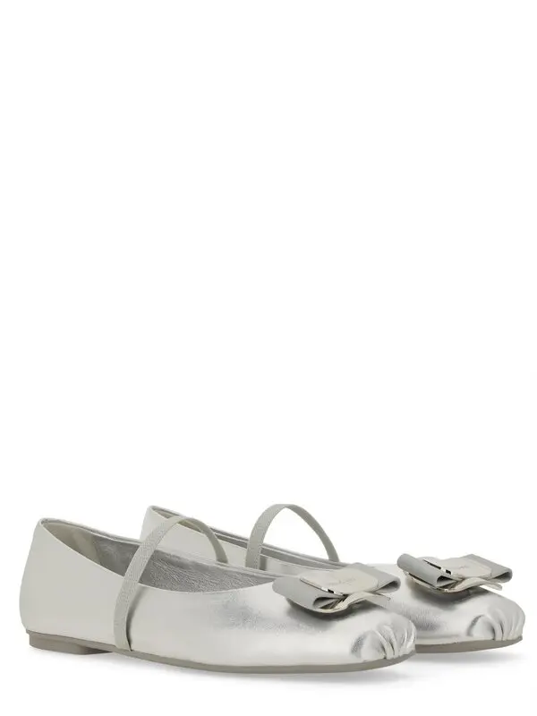 FERRAGAMO Ballet Flats - Silver