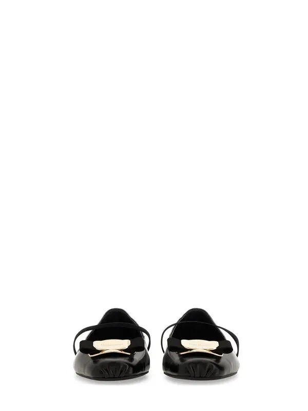 FERRAGAMO Dancer Zina Ballerinas - Black