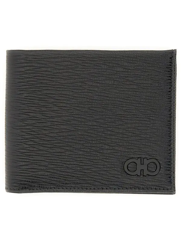 FERRAGAMO Gancini Wallet - Black