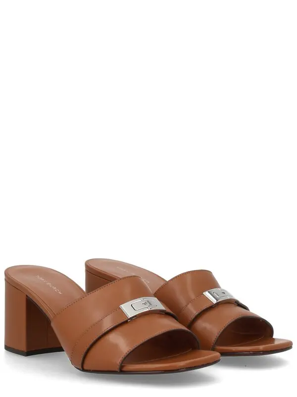 Tory Burch Leelee Sandal Mule - Brown